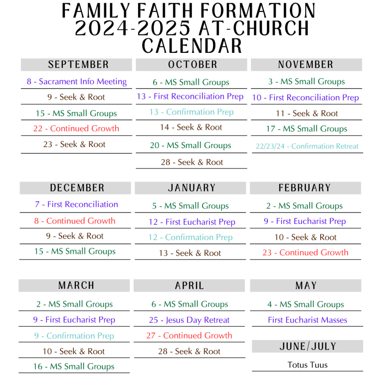 Family Faith Formation | St Brendan the Navigator | Hilliard, OH