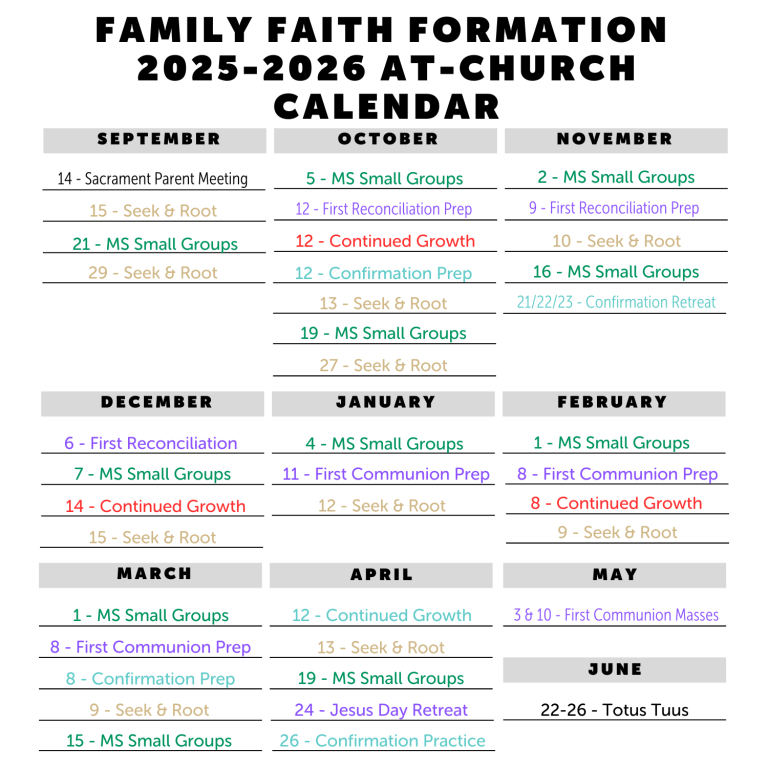 Family Faith Formation | St Brendan the Navigator | Hilliard, OH